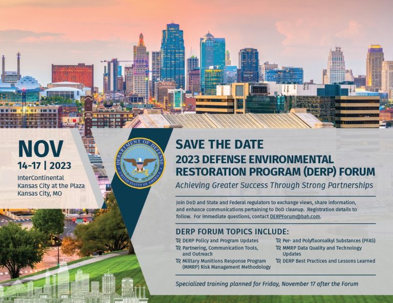 2023 DERP Forum – Defense Environmental Restoration Program